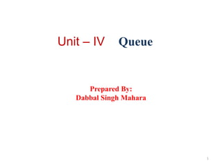 Unit – iv queue | PPT