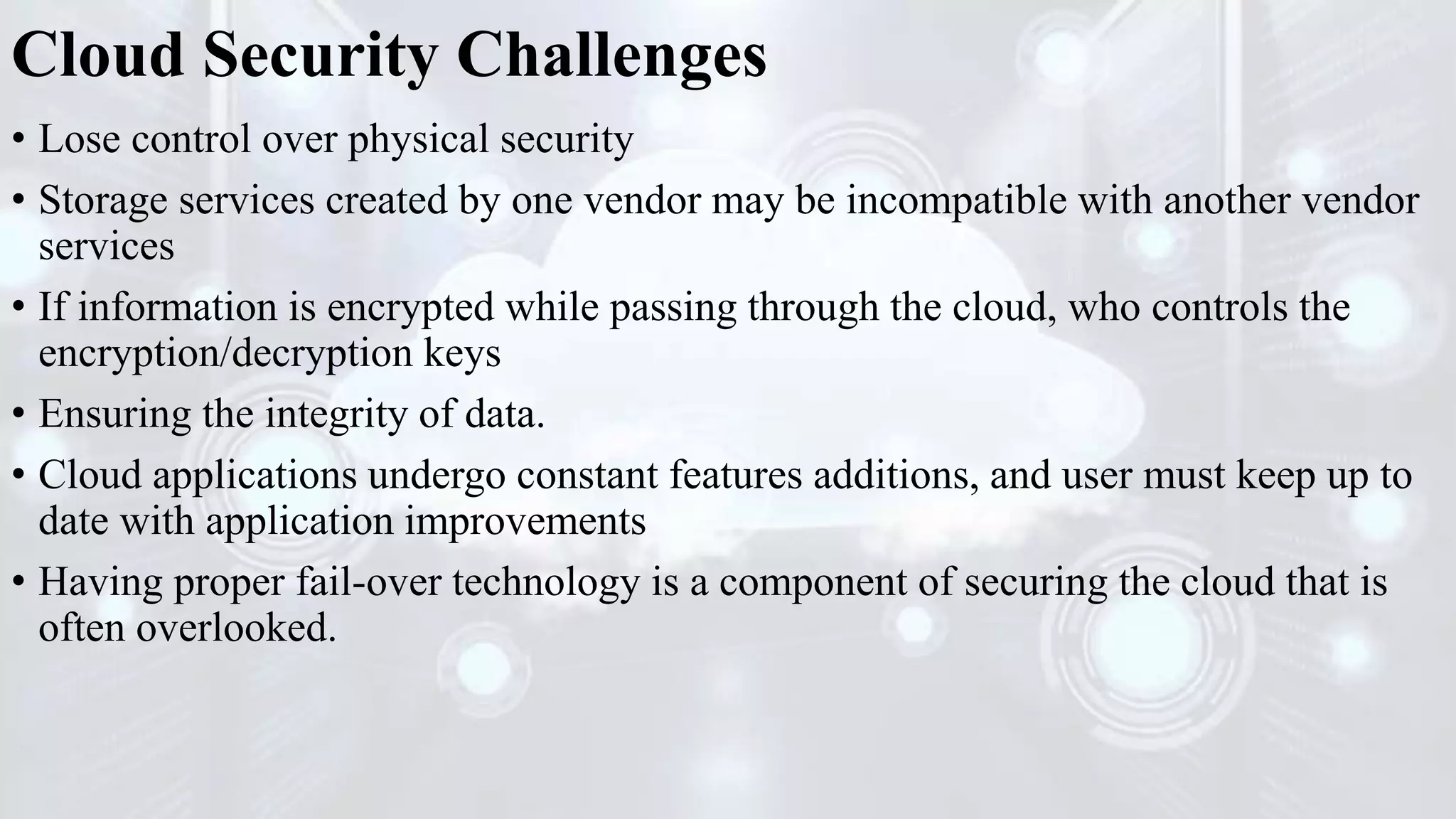 UNIT IV RESOURCE MANAGEMENT AND SECURITY IN CLOUD | PPTX