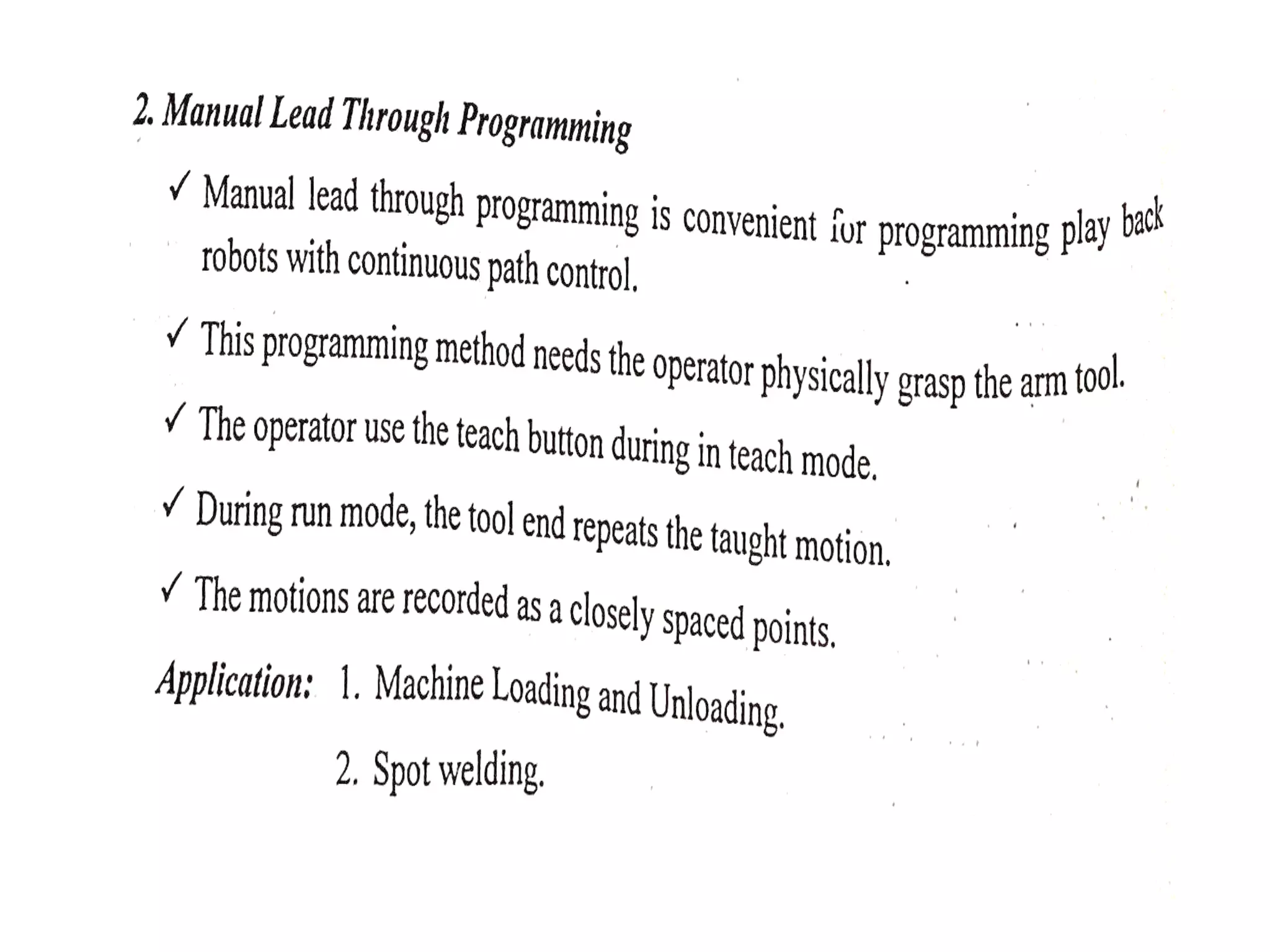 Unit iv robot programming | PDF | Robotics | Technology & Computing