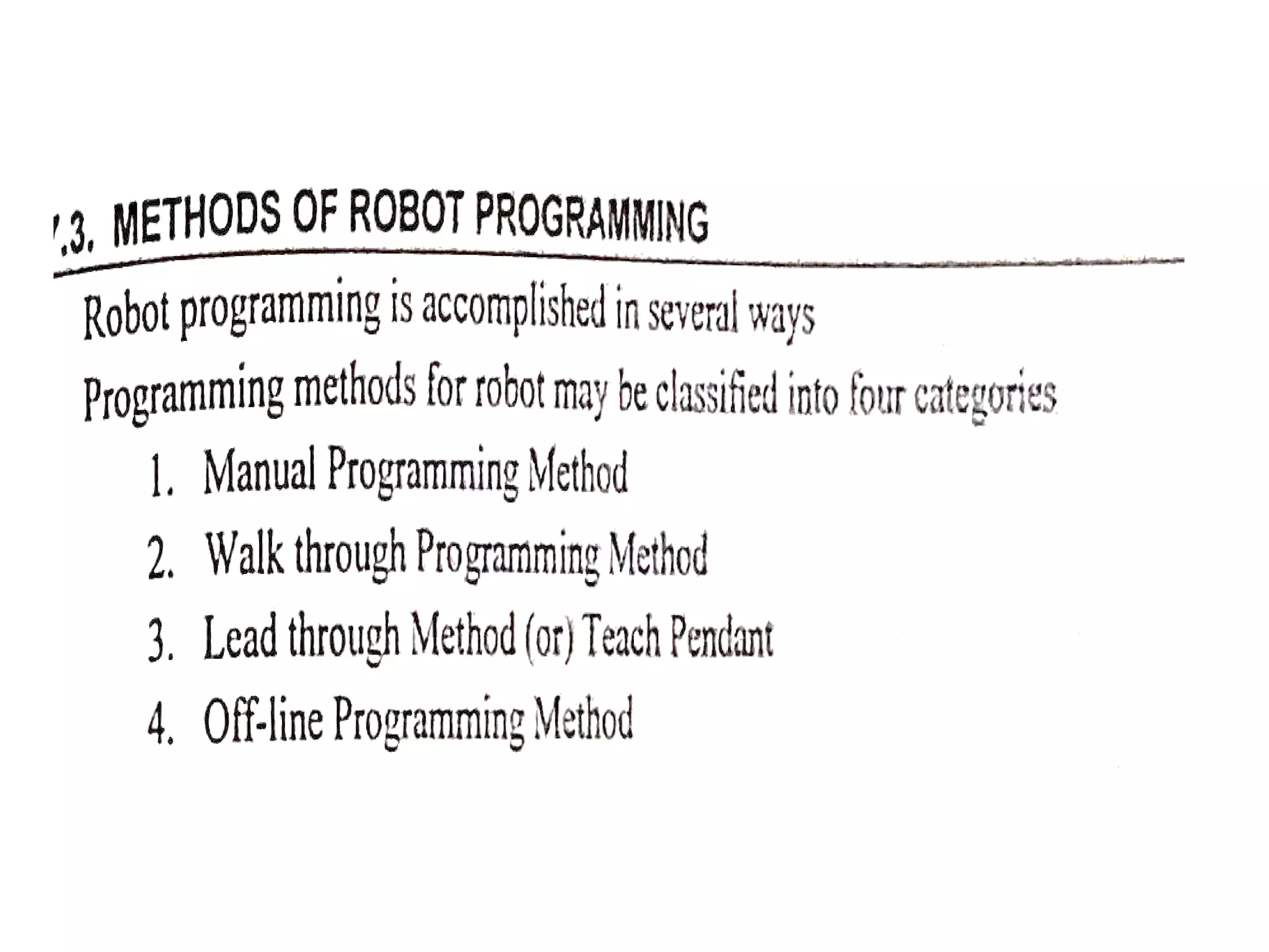 Unit iv robot programming | PDF | Robotics | Technology & Computing
