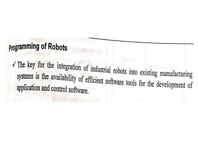 Unit iv robot programming | PDF | Robotics | Technology & Computing