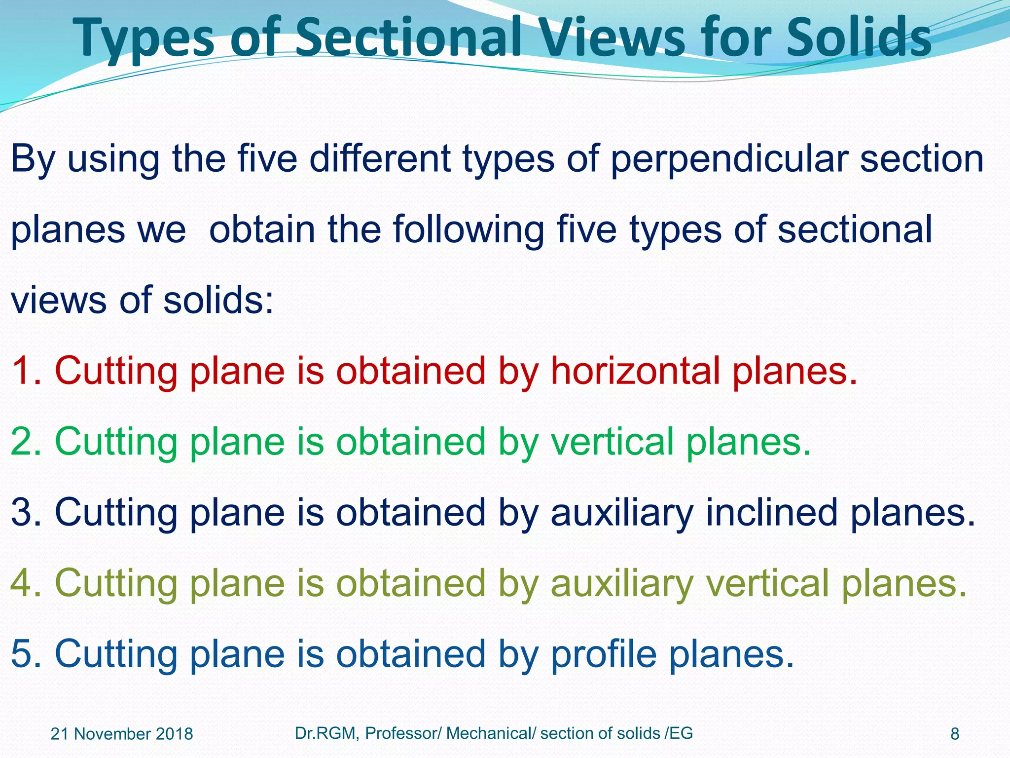 Unit iv section of solids | PDF