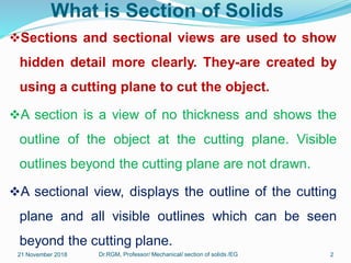 Unit iv section of solids | PDF