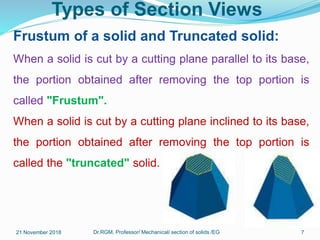 Unit iv section of solids | PDF