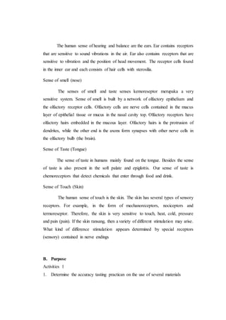 Unit iv (sense organs) | DOCX