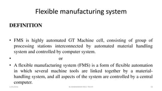 Unit iv Shop floor control and FMS | PDF