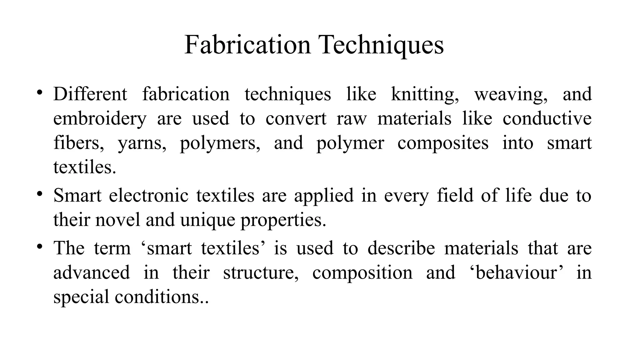 SMART TEXTILE for Biological parameters measurement.pptx