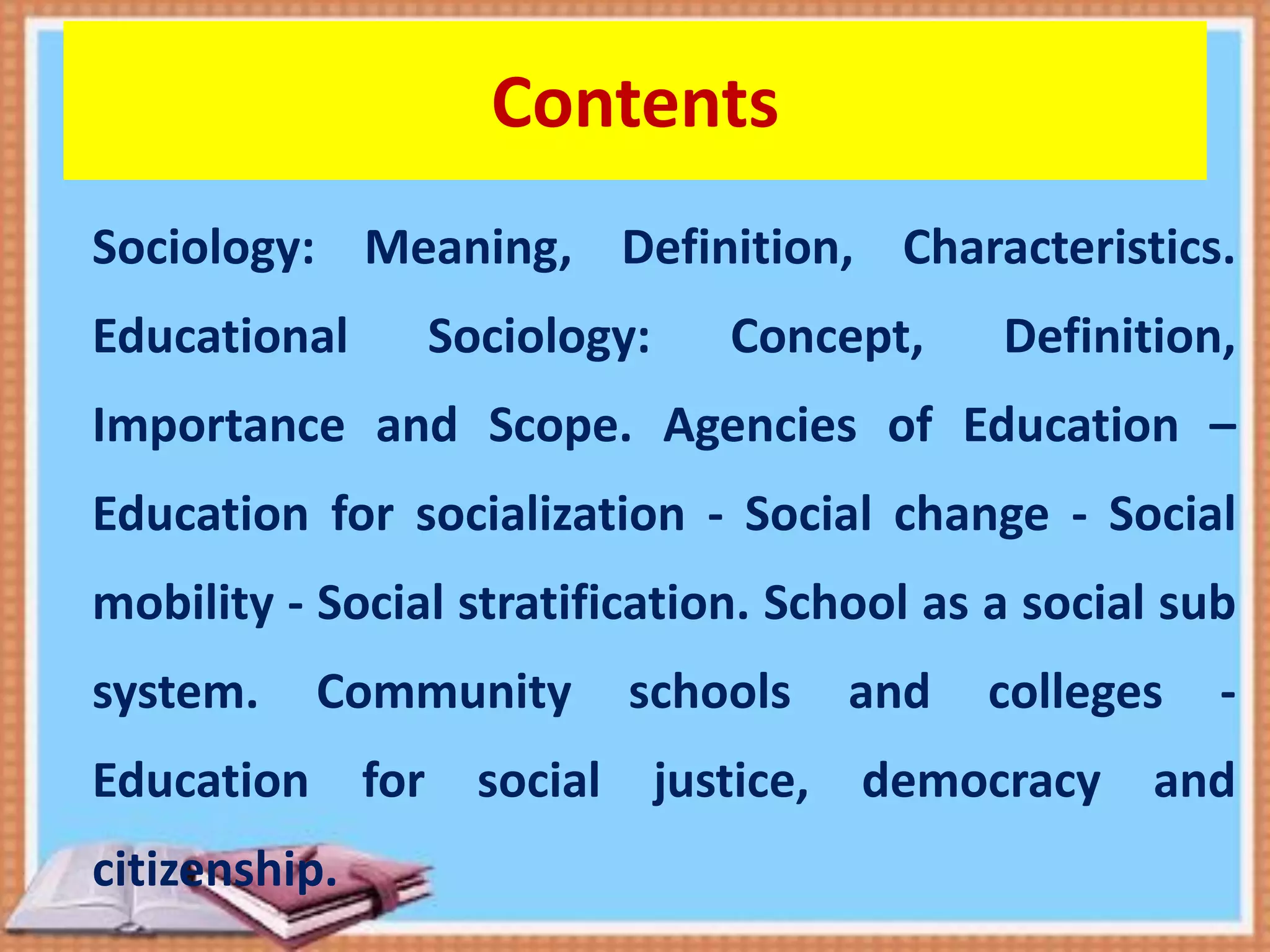 Sociological Bases of Education | PDF