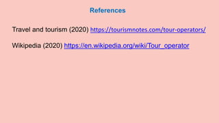 Unit iv tour operators | PDF