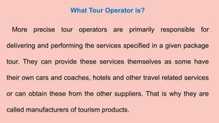 Unit iv tour operators | PDF