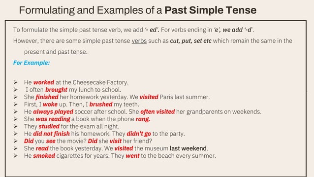 UNIT IV Verb Tenses complete tences file | PPT