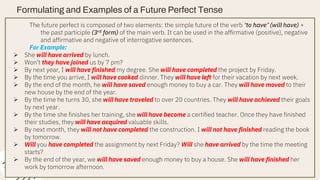 UNIT IV Verb Tenses complete tences file | PPT