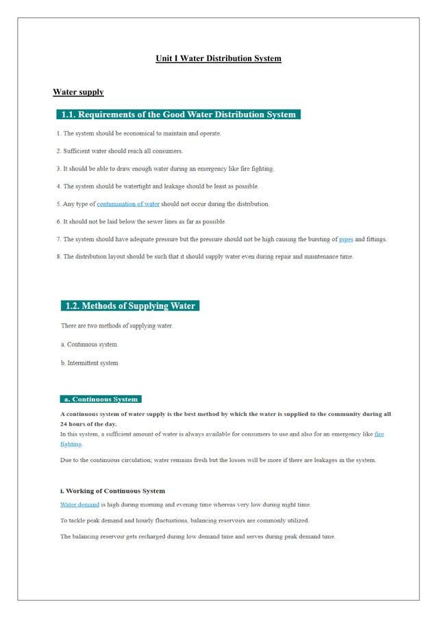 Unit I Water Distribution System.pdf