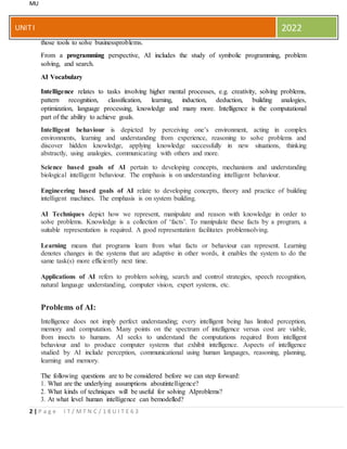 Unit I What is Artificial Intelligence.docx