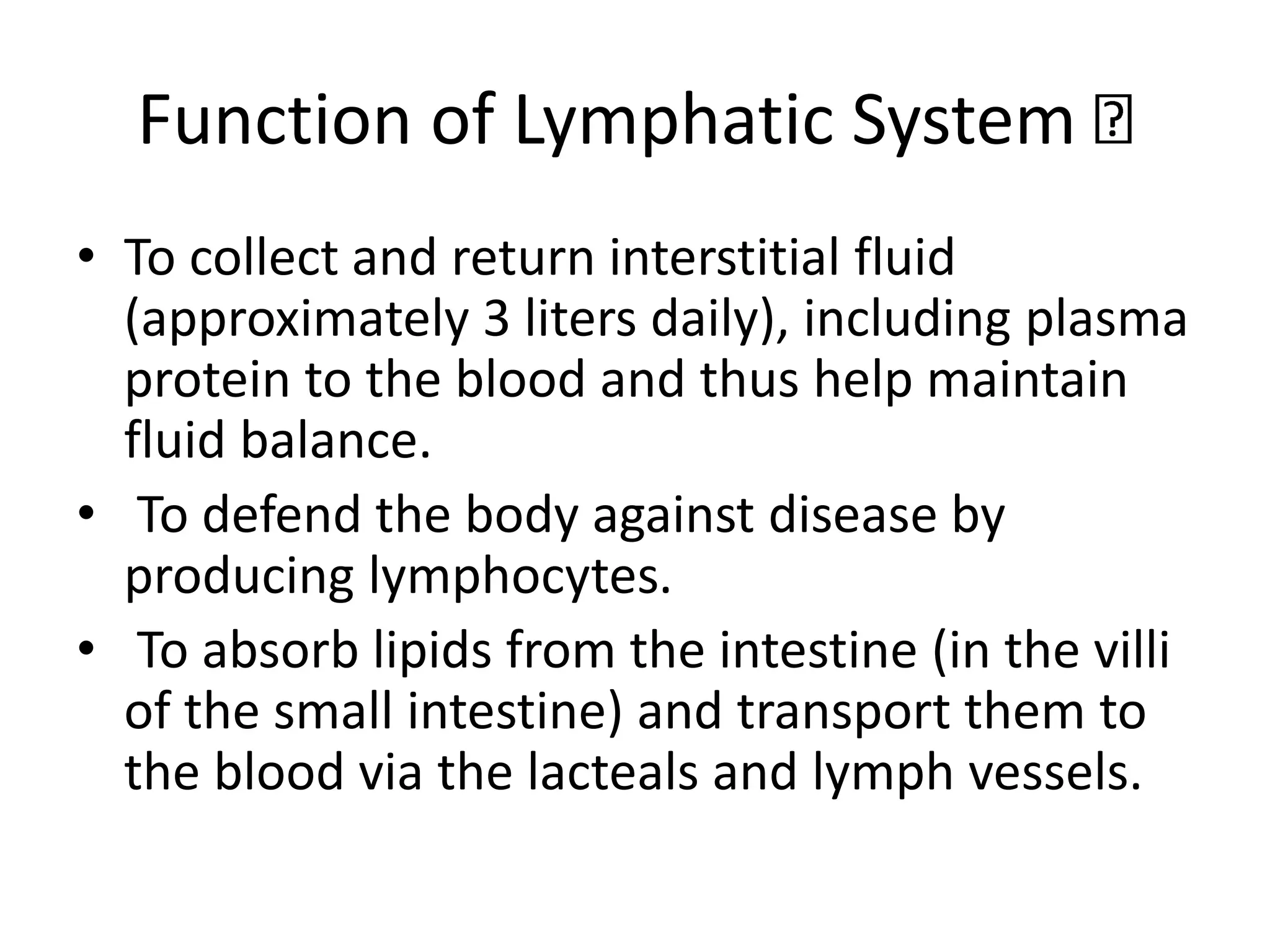 (Unit IX) Lymphatic System .pptx........ | PPTX