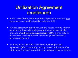 Unitization | PPT