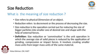 unit operation solid handling lecture one | PPTX