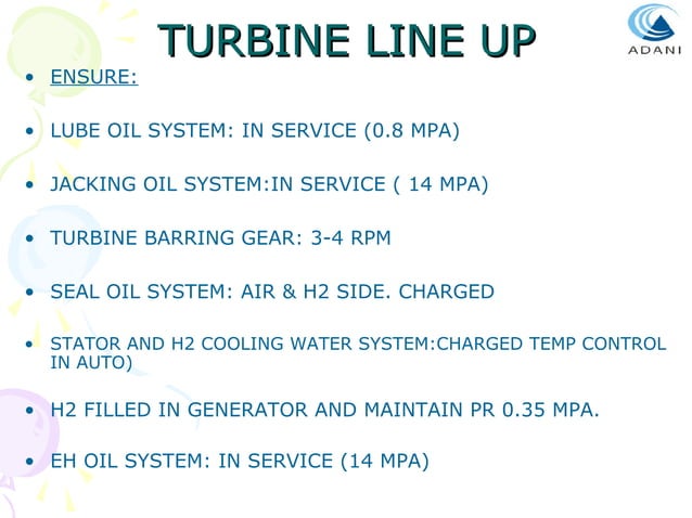Unit lightup synchronisation & shutdown | PPT