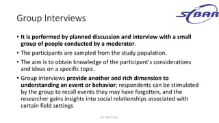 Unit llI -Qualitative Research Methods.pptx