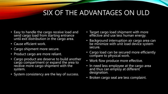 UNIT LOAD DEVICE.pptx | Logistics | Business