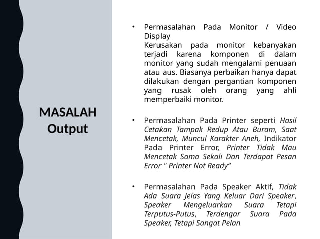 Bagaimana Cara Kerja Input Output di Komputer | PPT