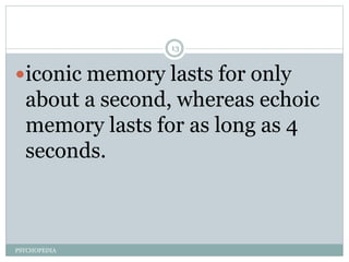 Unit memory and forgetting | PPT