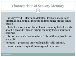 Unit memory and forgetting | PPT