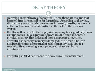 Unit memory and forgetting | PPT