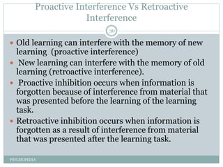 Unit memory and forgetting | PPT