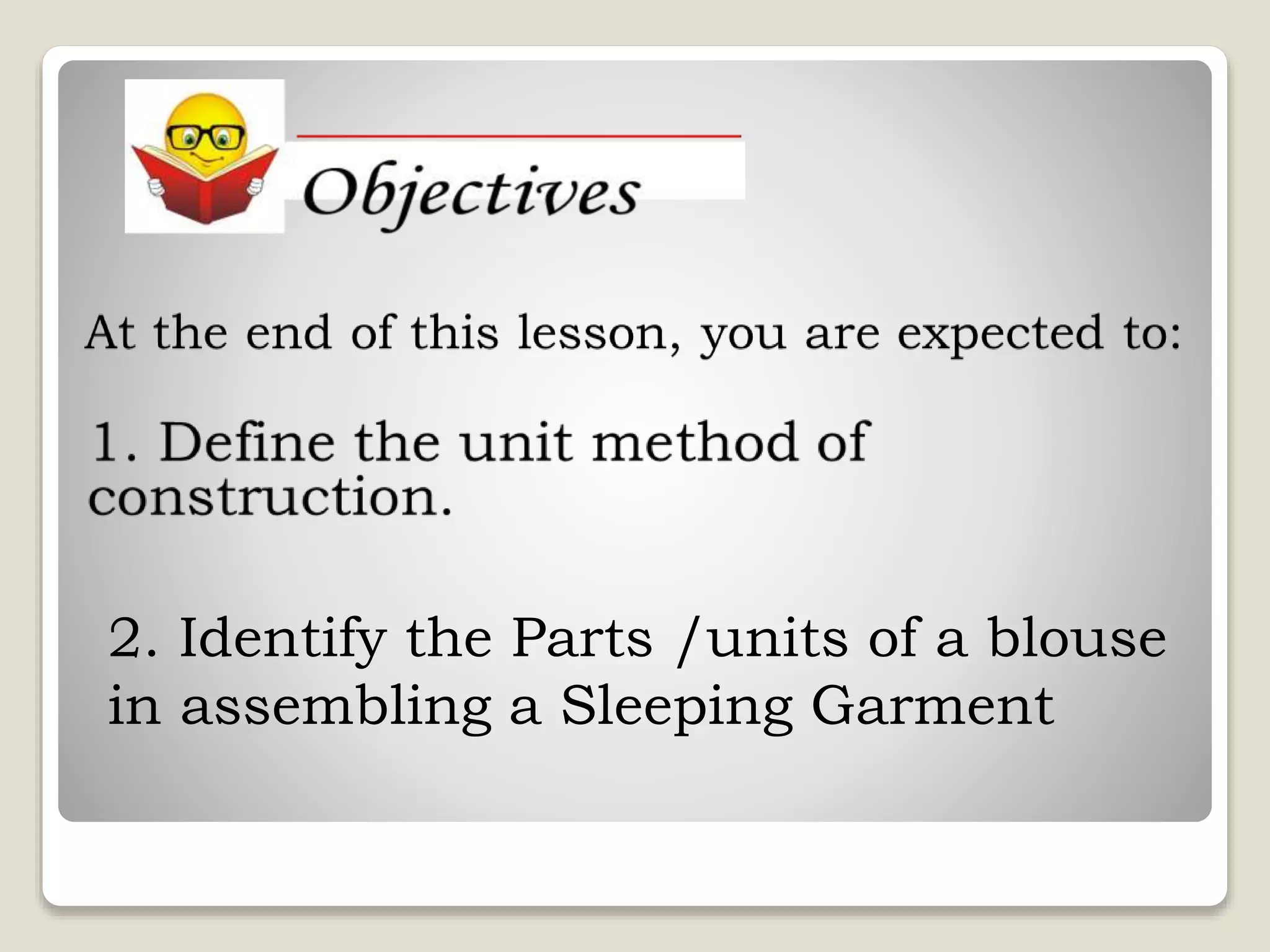 Unit method of Assembling Garment part | PPTX