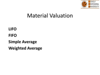 Unit_Methods of material control.pptx