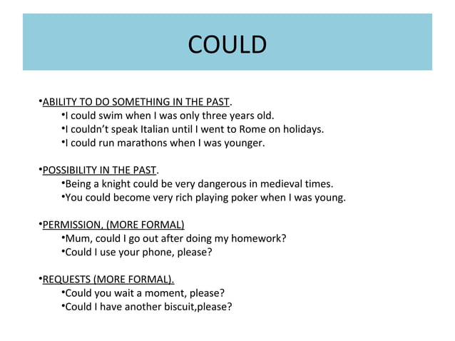 Unit modals | PPT | Homework and Study | Education