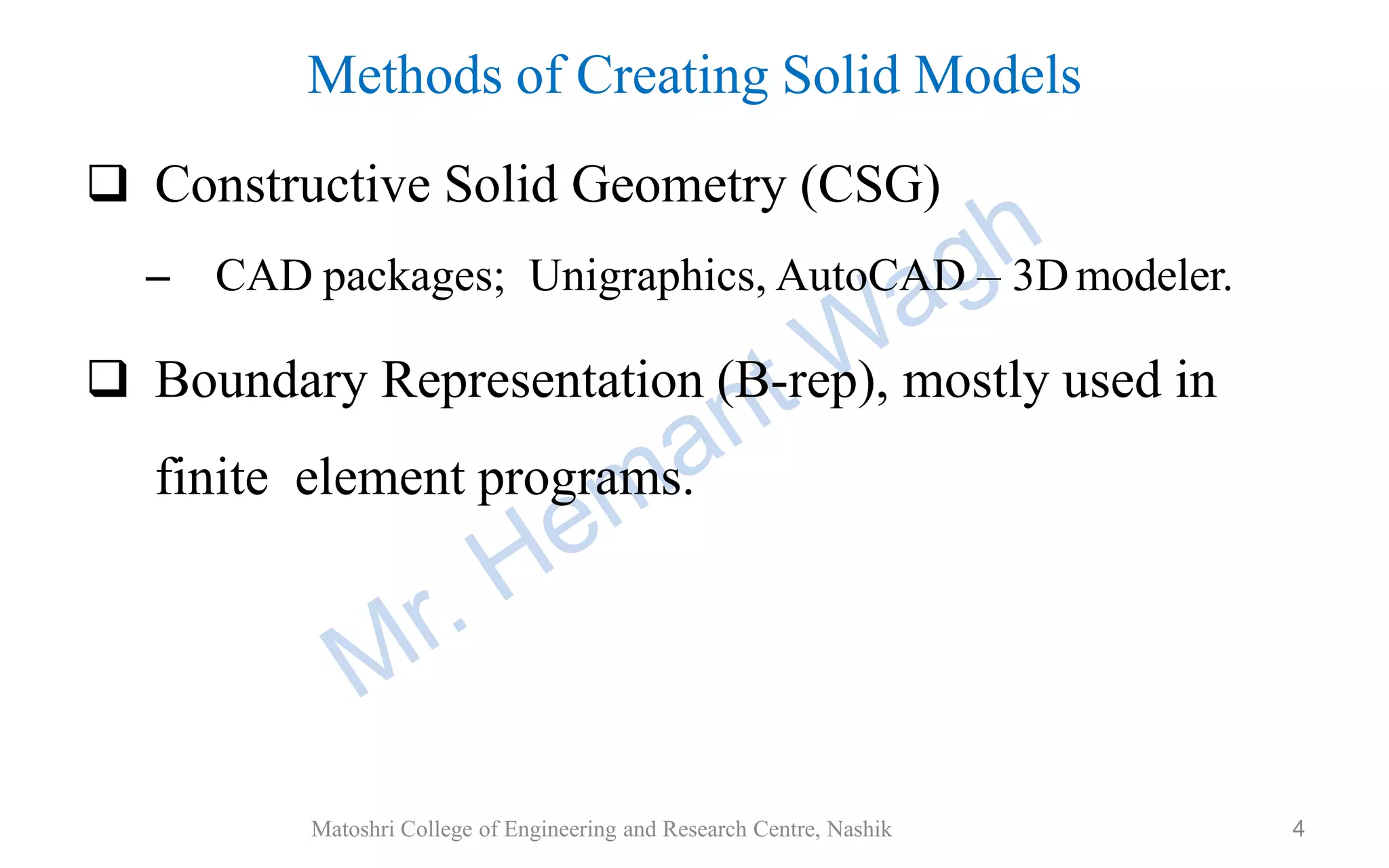 Solid Modeling | PDF