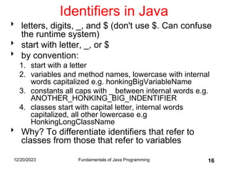 Unit No. 1 Introduction to Java.pptx