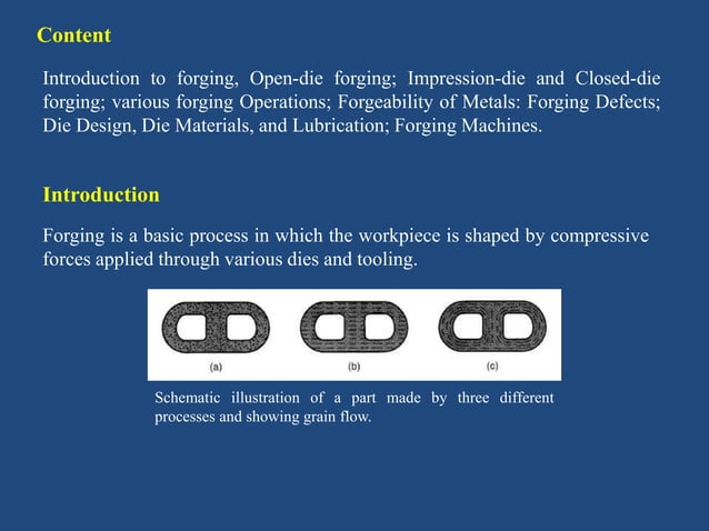 Manufacturing Processes(Introduction to forging.ppt) | PPT