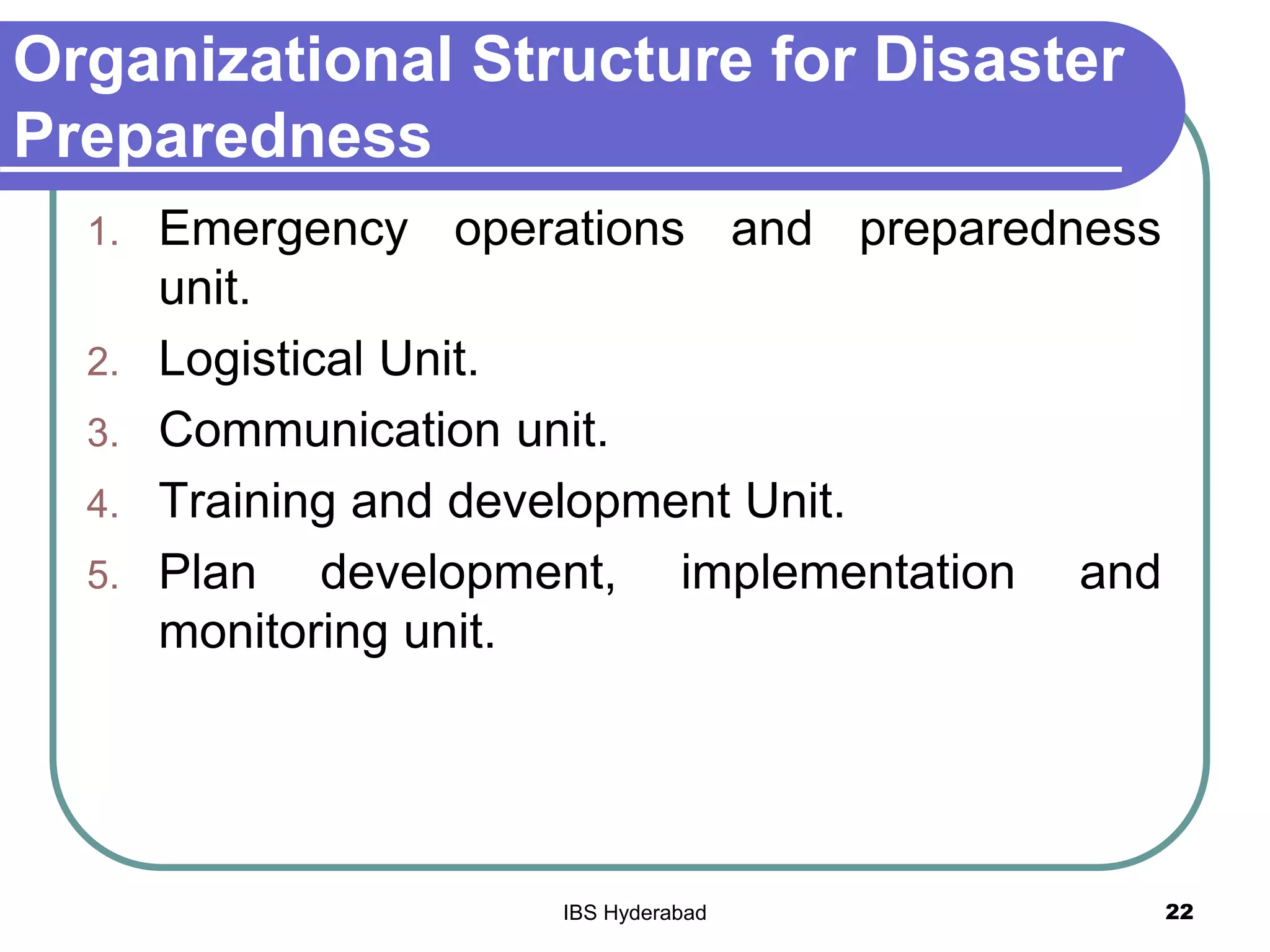 Unit no 03 disaster preparedness | PPSX