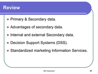 Unit no 04_collecting secondary data from inside & outside the ...
