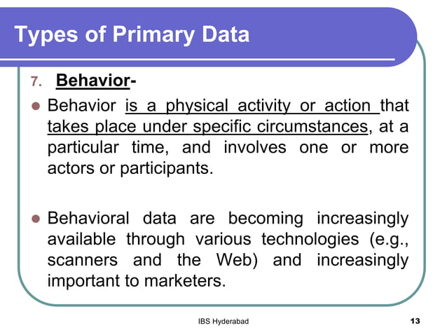 Unit no 05_collecting primary data by observation | PPT