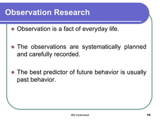 Unit no 05_collecting primary data by observation | PPT