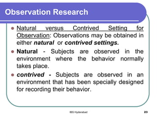 Unit no 05_collecting primary data by observation | PPT