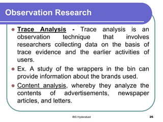 Unit no 05_collecting primary data by observation | PPT