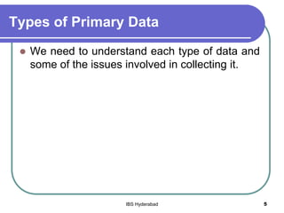 Unit no 05_collecting primary data by observation | PPT