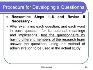 Unit no 08_designing questionnaire | PPSX