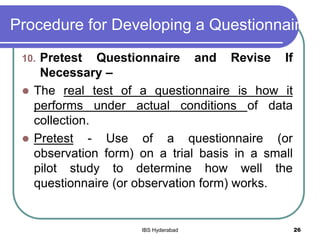 Unit no 08_designing questionnaire | PPSX