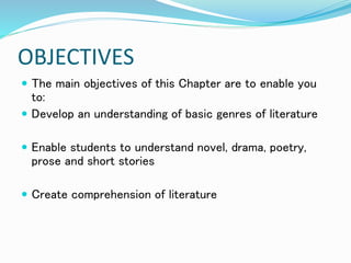 UNIT NO 1, 6471 English IV B.Ed | Poetry | Books and Literature