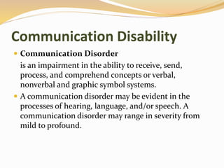 disability ability and response | PPTX