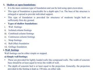 Unit no 1 foundation used in civil Engineering | PDF