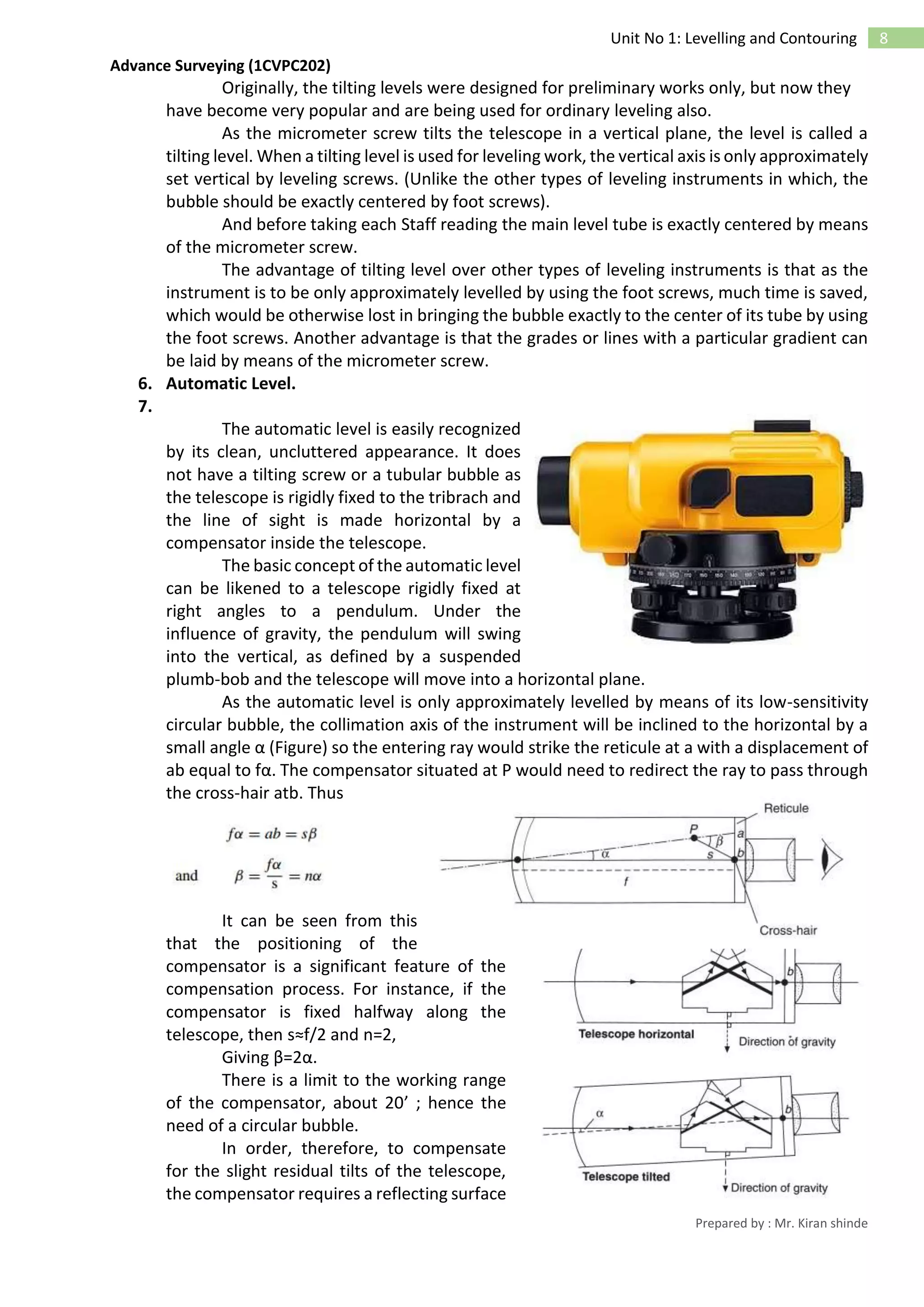 Unit No 1 Levelling and Contouring .docx