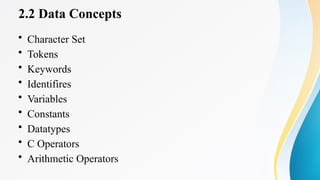 Unit No 2.pptx Basic s of C Programming | PPTX