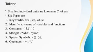 Unit No 2.pptx Basic s of C Programming | PPTX